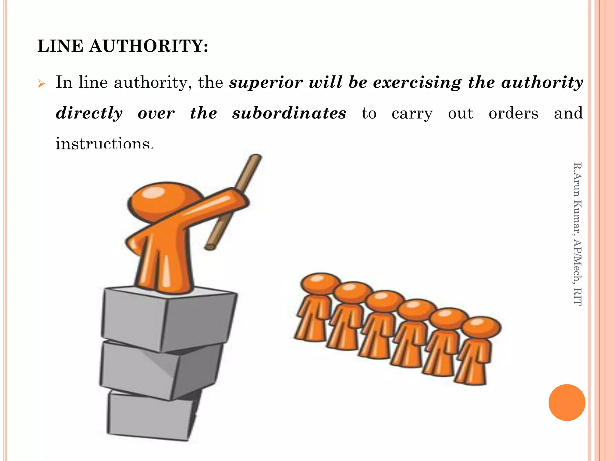 Line and staff authority, departmentalization | PDF