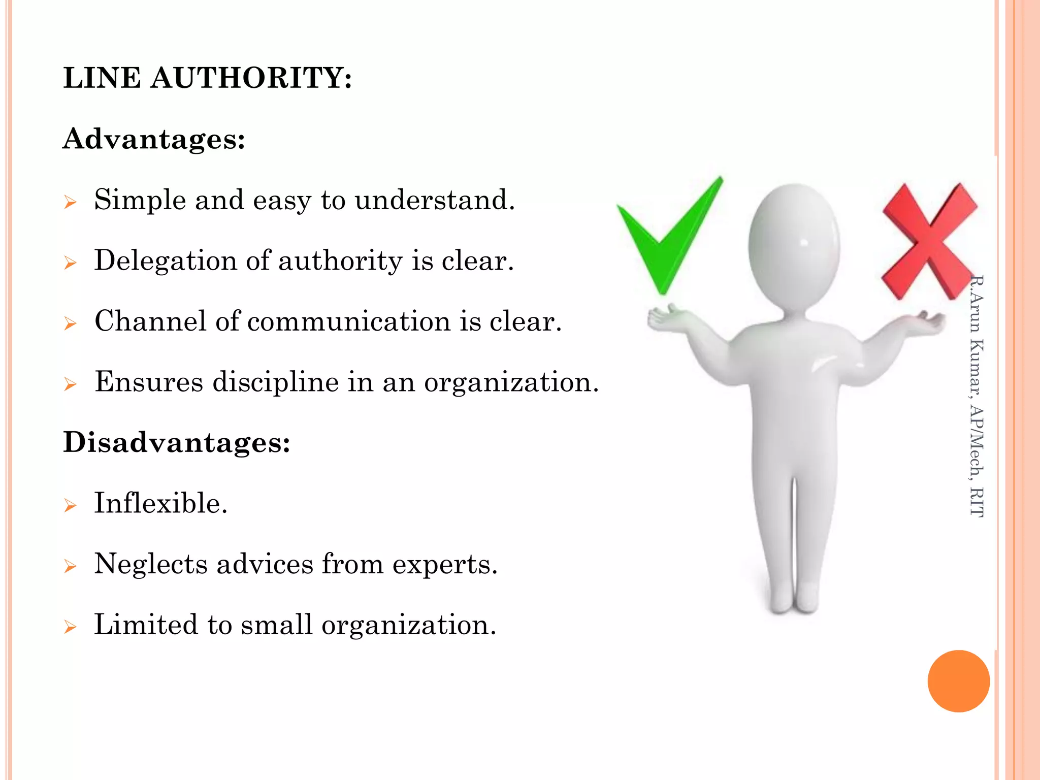 Line and staff authority, departmentalization | PDF