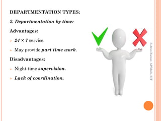 Line and staff authority, departmentalization | PDF
