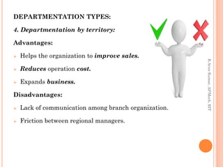 Line and staff authority, departmentalization | PDF