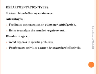 Line and staff authority, departmentalization | PDF