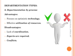 Line and staff authority, departmentalization | PDF