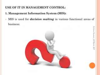 Use of computers and information technology in management control | PDF