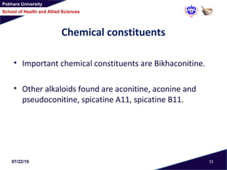 4. aconitum spicatum(bikh) | PPT