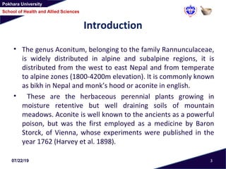 4. aconitum spicatum(bikh) | PPT