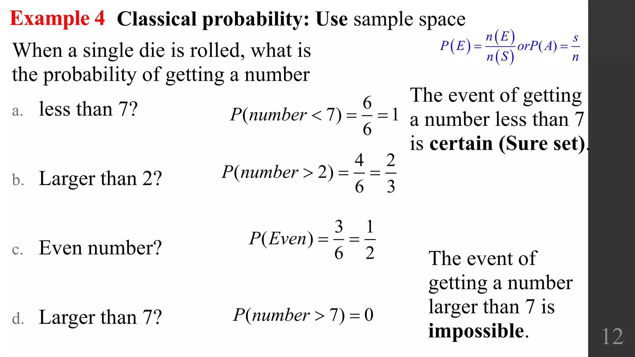 Basic concepts of probability | PPTX