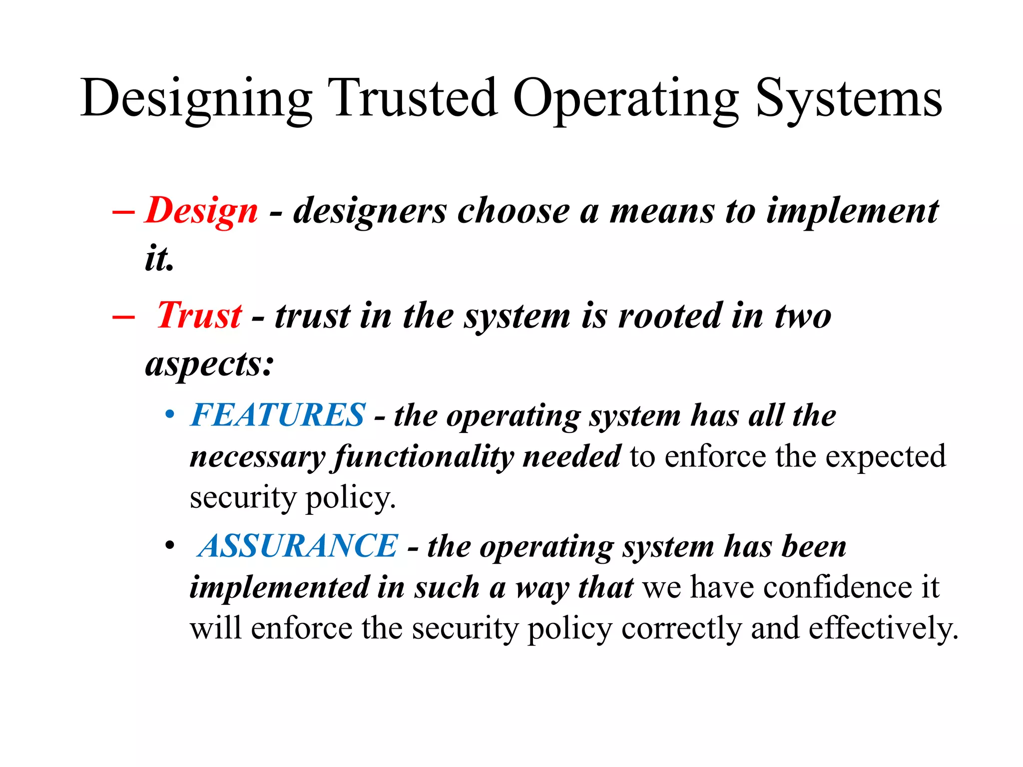 Protection in general purpose operating system | PPTX Protection in general purpose operating system | PPTX