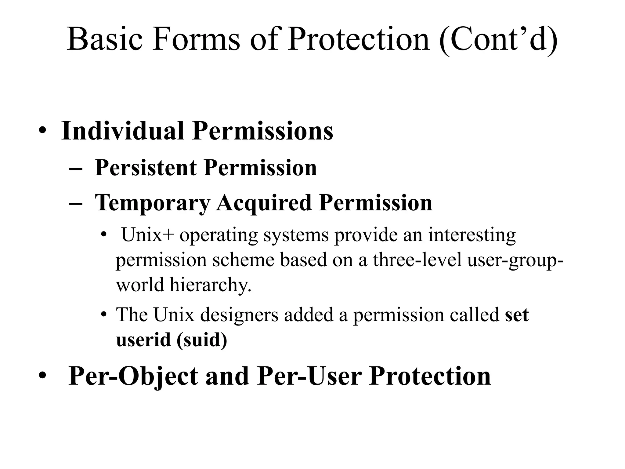 Protection in general purpose operating system | PPTX