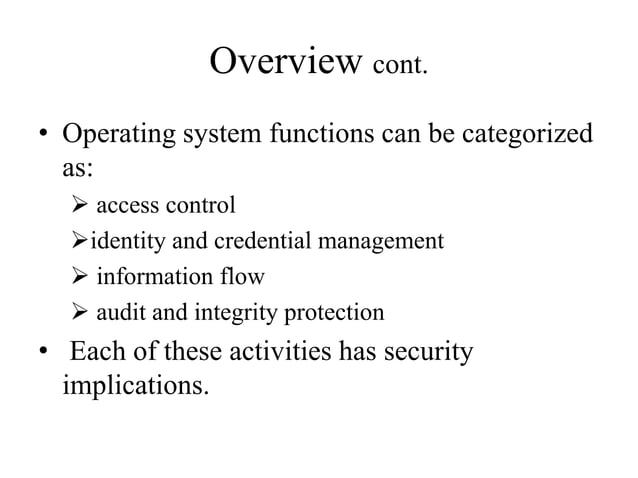 Protection in general purpose operating system | PPTX