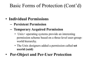 Protection in general purpose operating system | PPTX