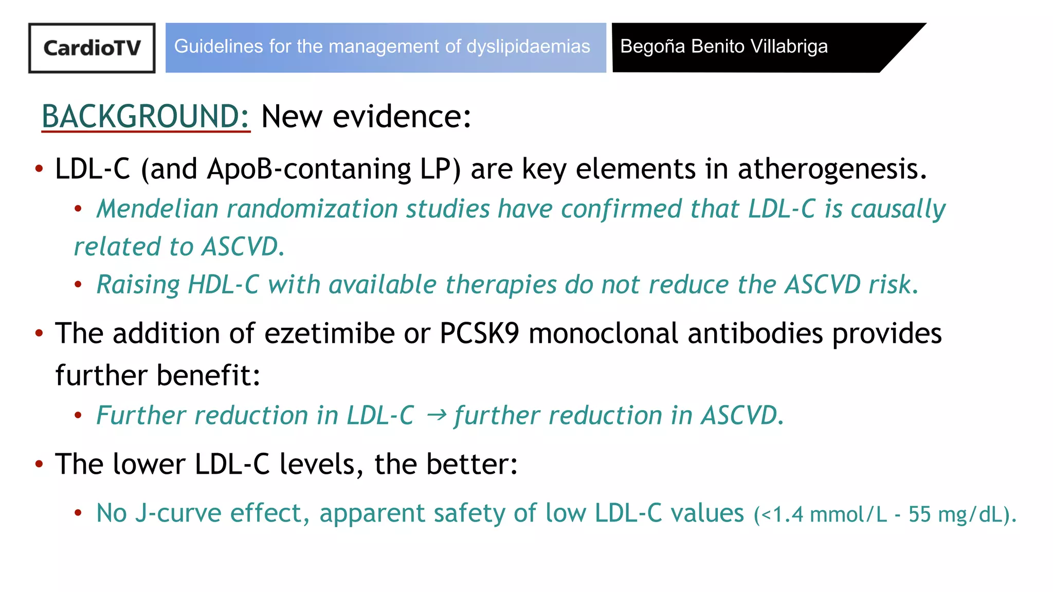 2019 ESC/EAS Guidelines on Dyslipidaemias | PDF
