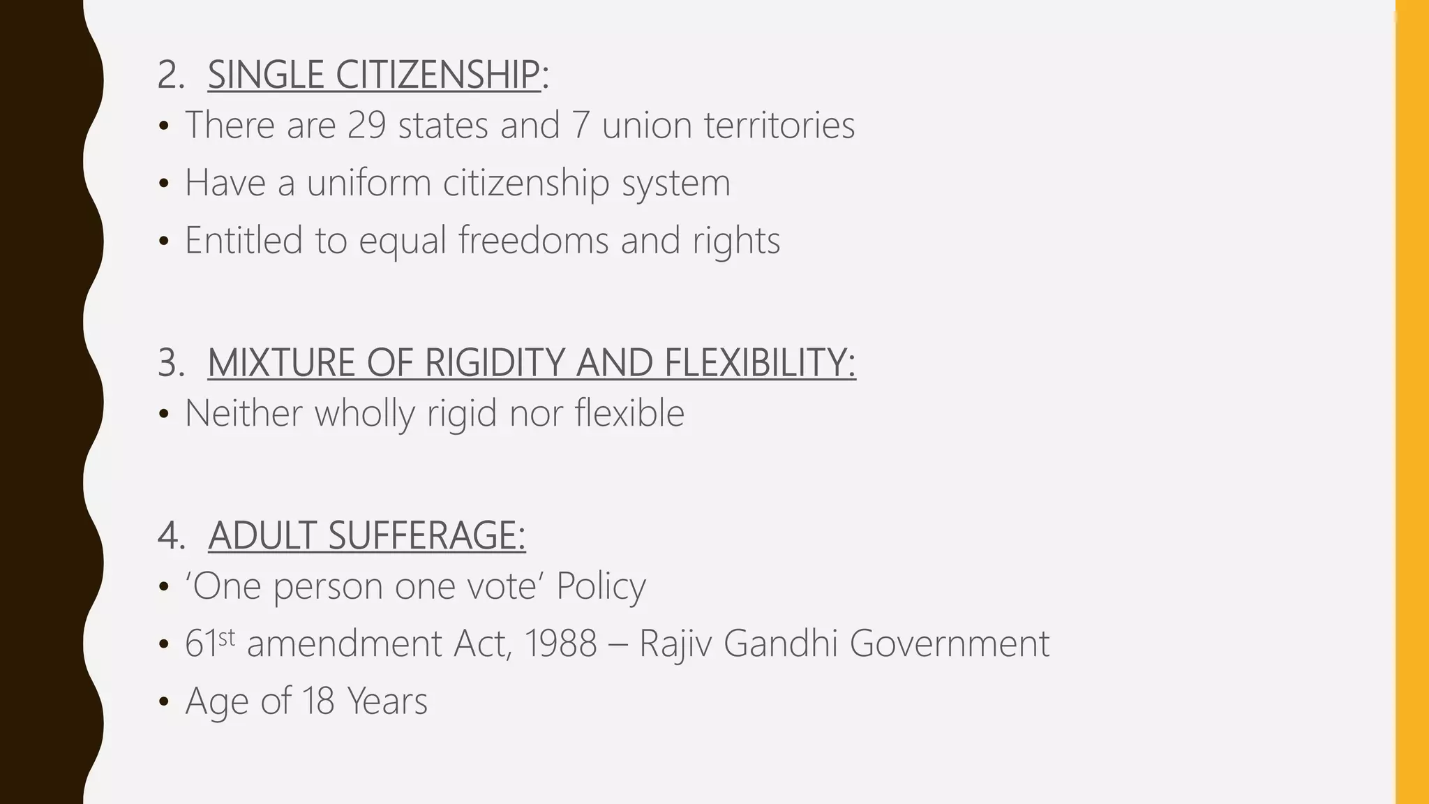 Salient features of Indian constitution | PPTX