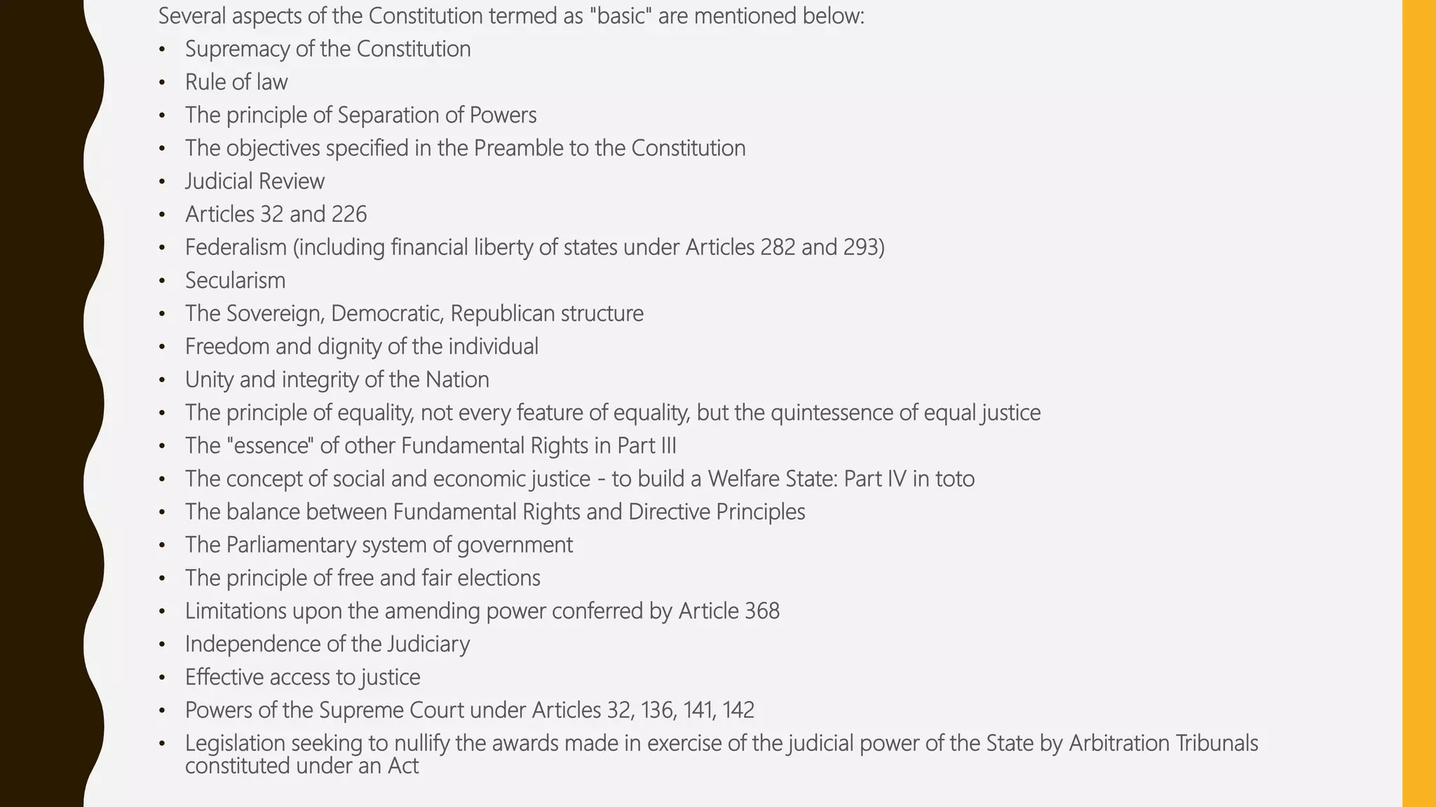 Salient features of Indian constitution | PPTX