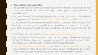 Salient features of Indian constitution | PPTX