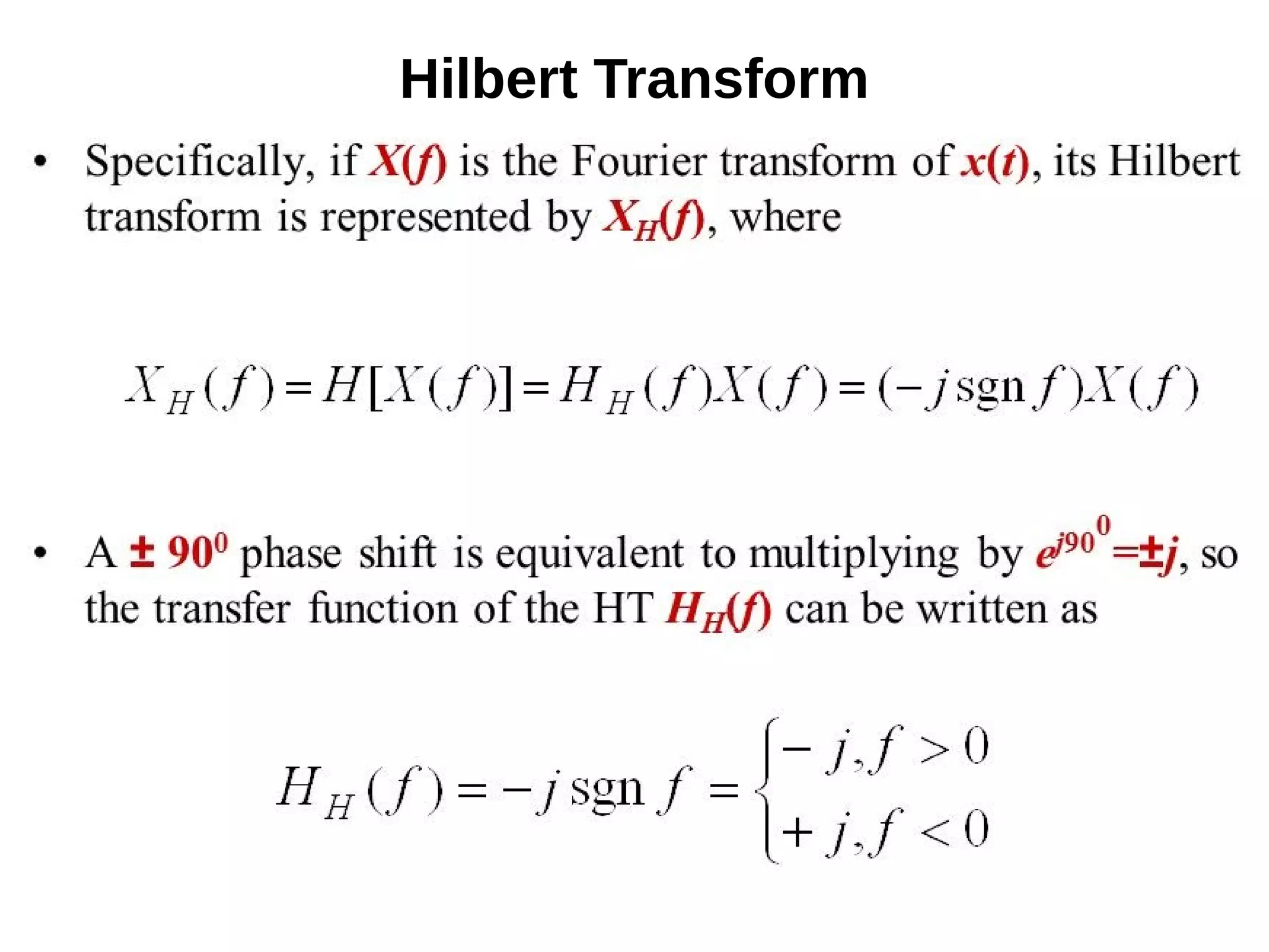 4.Sampling and Hilbert Transform | PDF