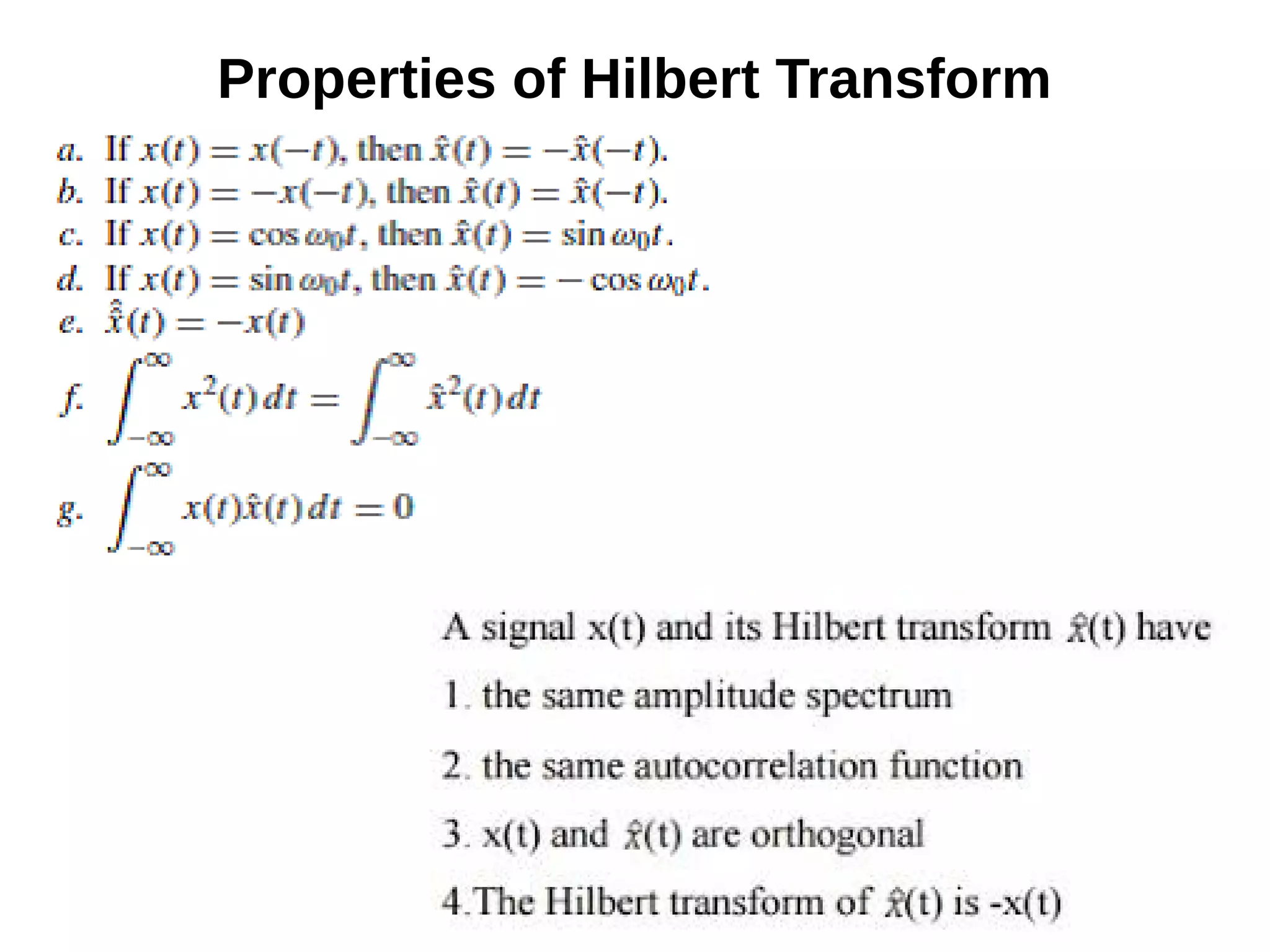 4.Sampling and Hilbert Transform | PDF