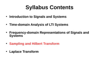 4.Sampling and Hilbert Transform | PDF