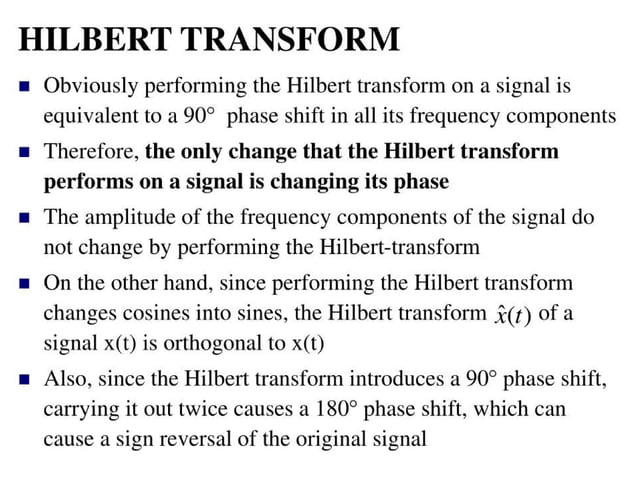 4.Sampling and Hilbert Transform | PDF
