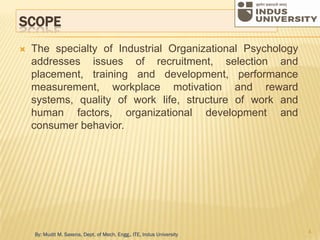 4.1 industrial psycology,hawthorne,x&y theory | PDF