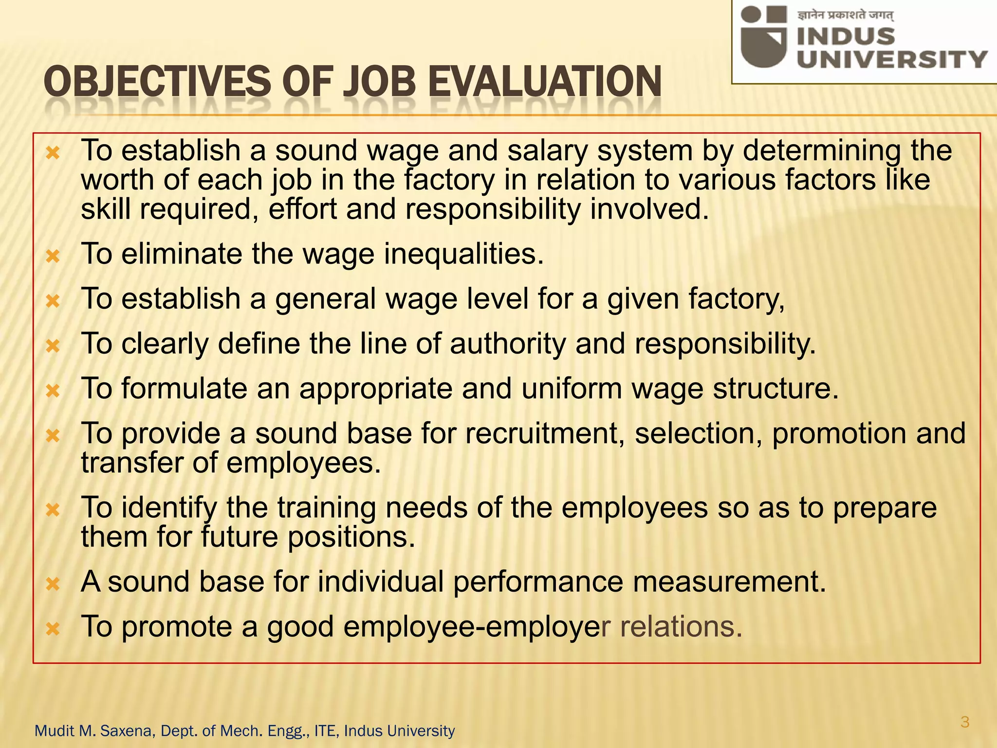 4.2 job evaluation and merit rating | PPT
