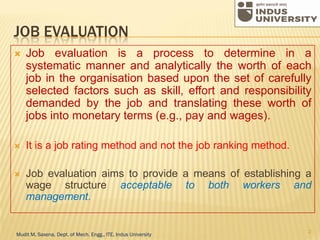 4.2 job evaluation and merit rating | PDF