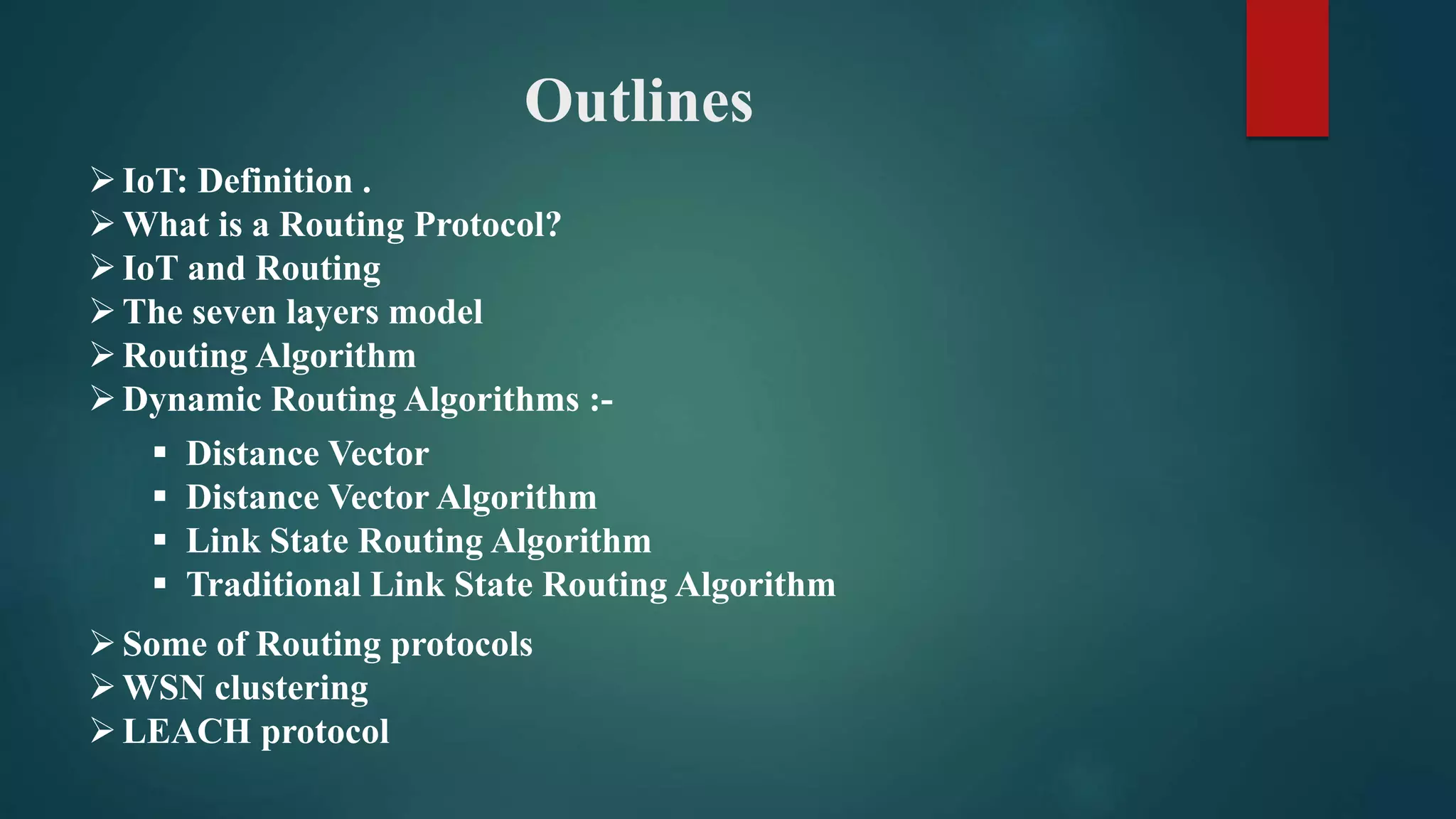 Comprehensive Survey On Routing Protocols For Iot Ppt Computer Networking Computing