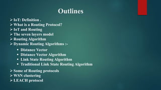 Comprehensive survey on routing protocols for IoT | PPT