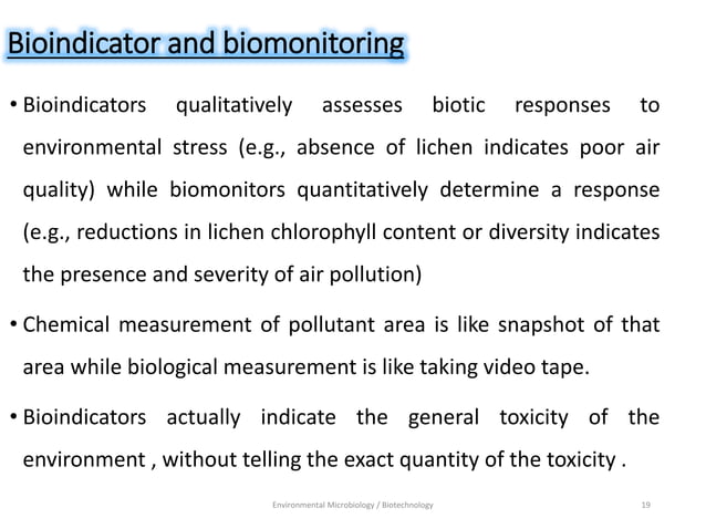 Pollution indicators bioindicators | PPTX | Home & Garden