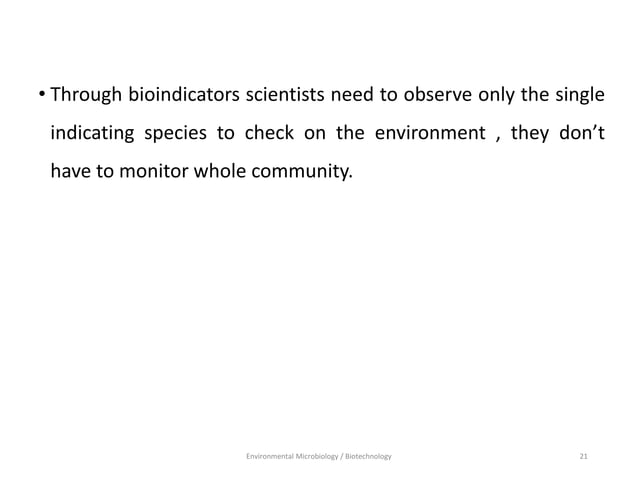 Pollution indicators bioindicators | PPTX | Home & Garden