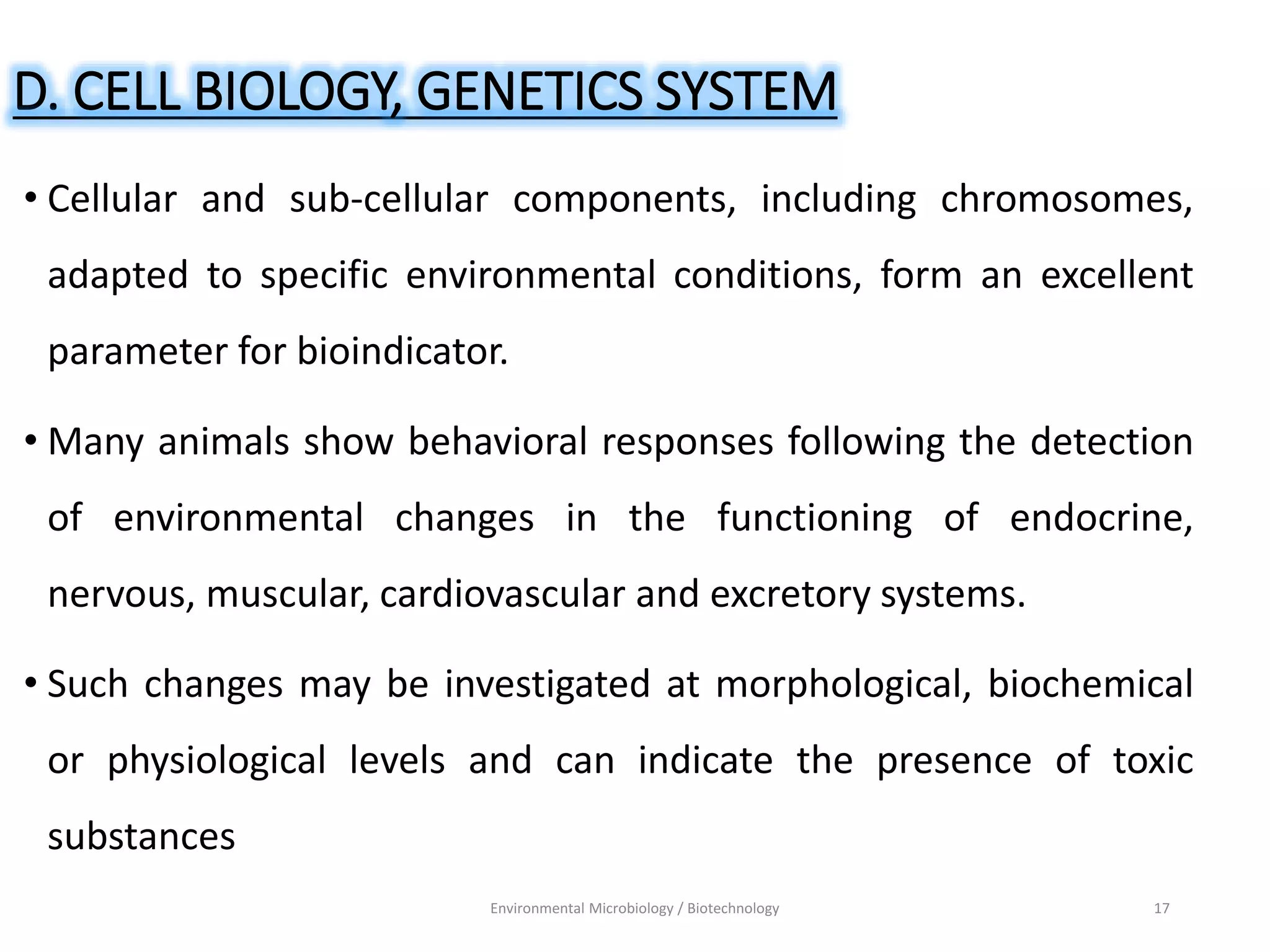 Bioindicators | PPTX