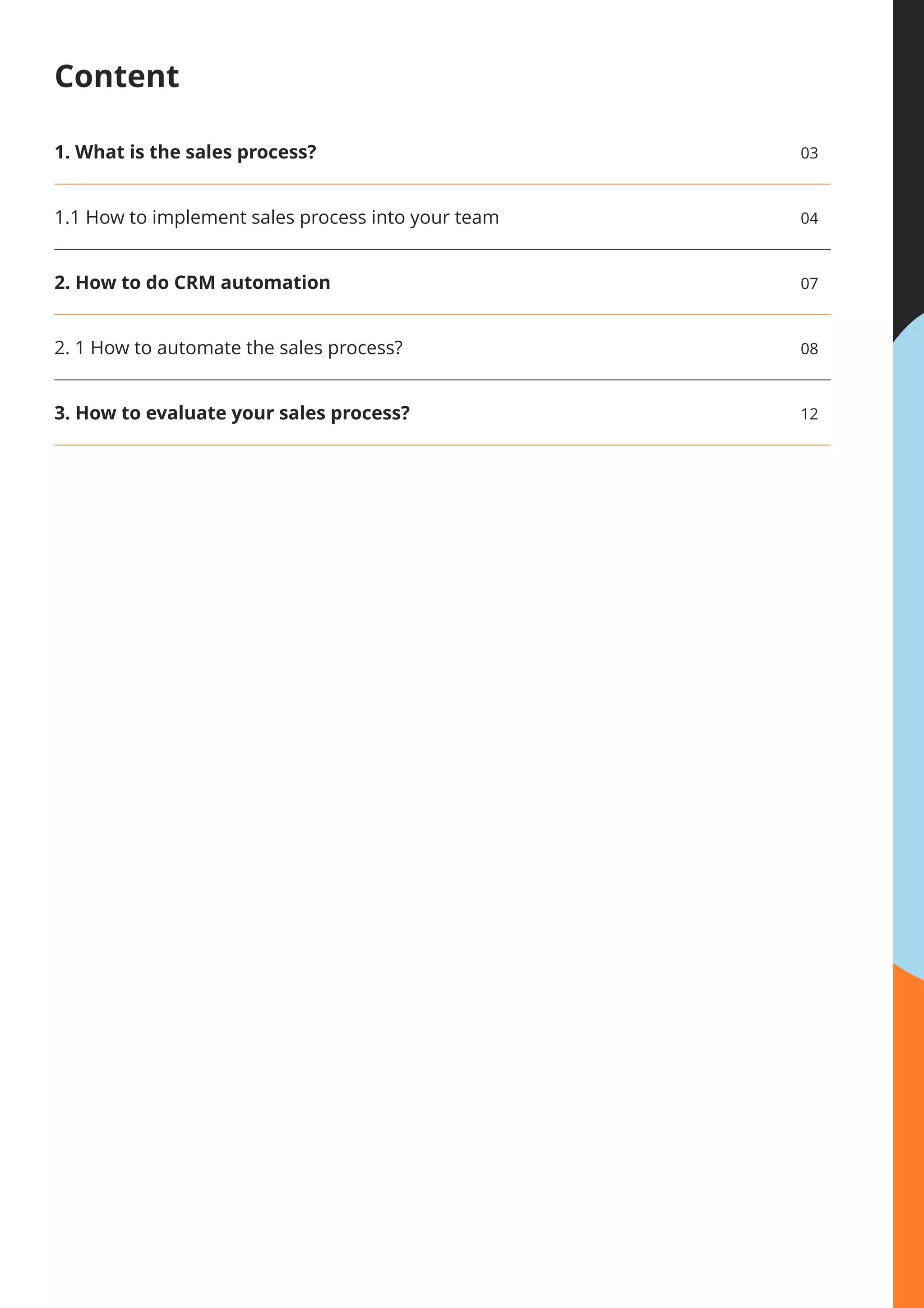 How to Organize Sales Process | PDF