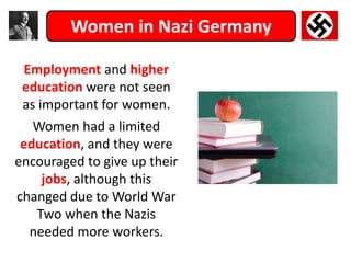 Hitler and Nazi Germany - policies towards women | PPTX