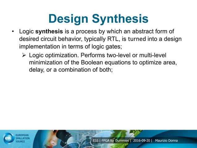 4.FPGA for dummies: Design Flow | PPTX