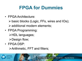 4.FPGA for dummies: Design Flow | PPTX