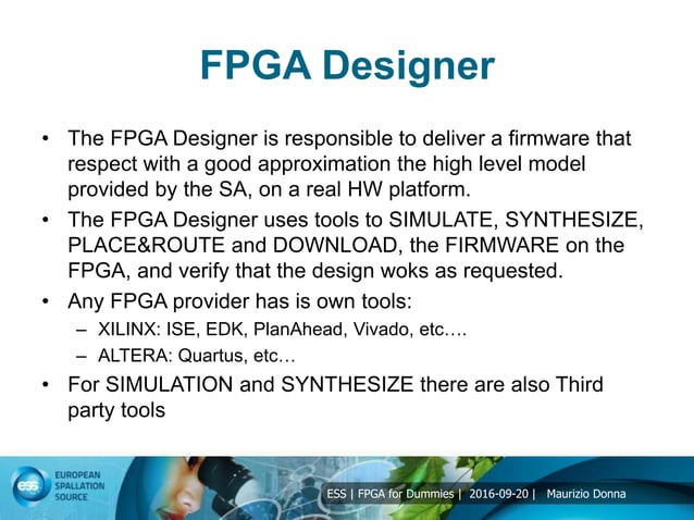 4.FPGA for dummies: Design Flow | PPTX