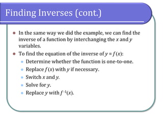 4.1 Inverse Functions | PDF