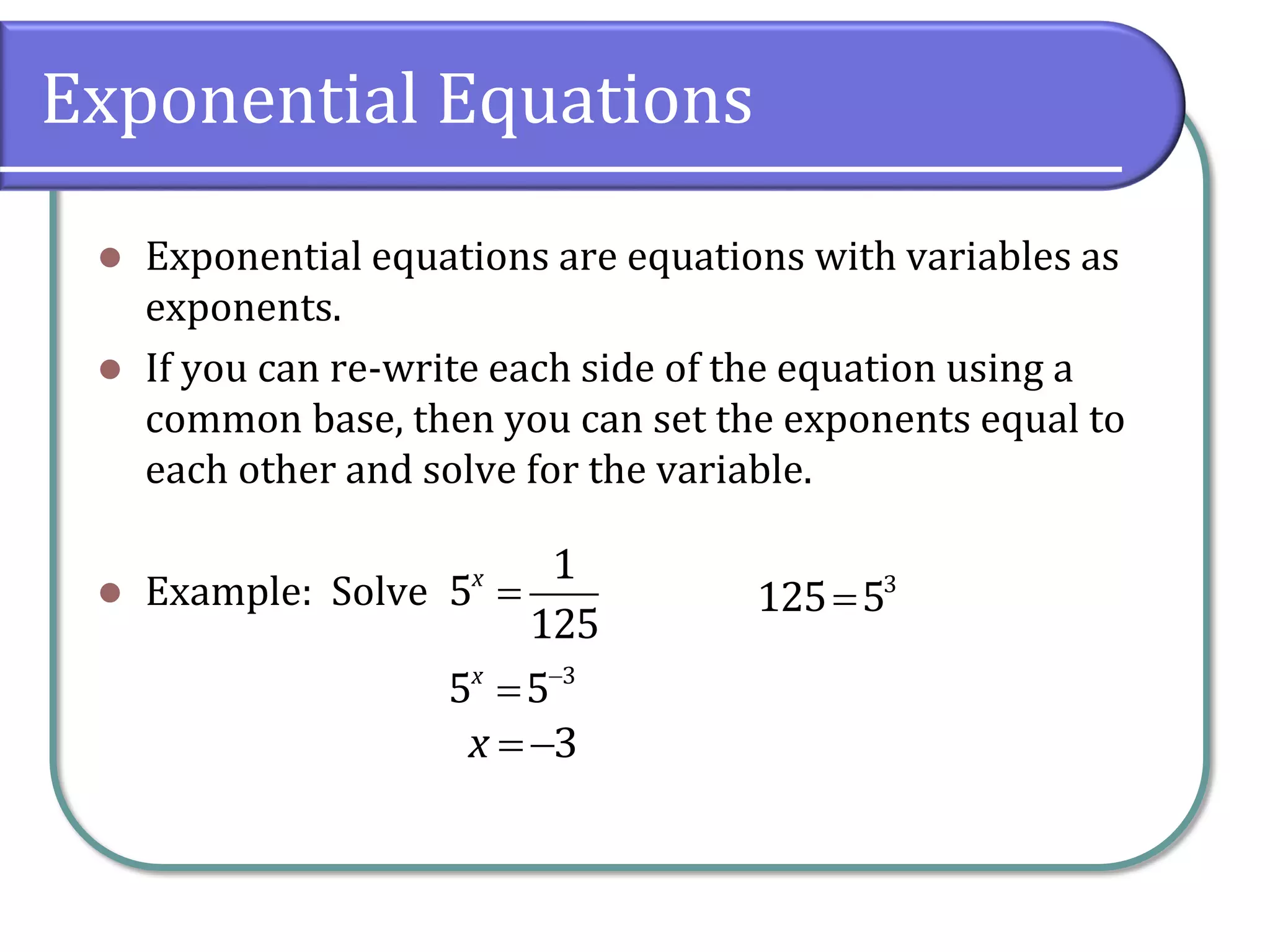 4.2 Exponential Functions | PPT