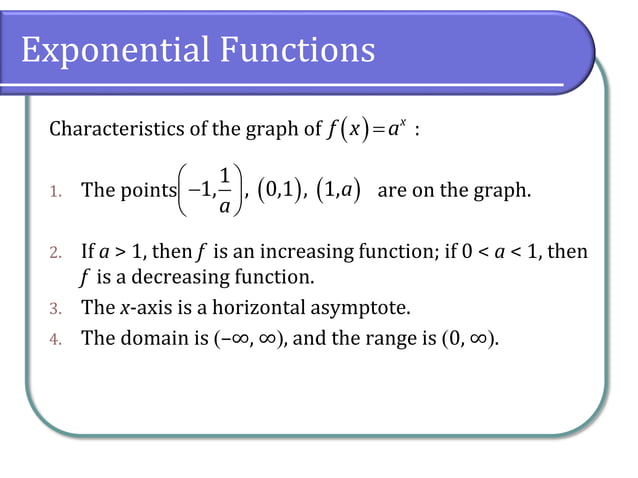4.2 Exponential Functions | PPT