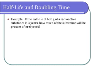 4.6 Exponential Growth and Decay | PDF