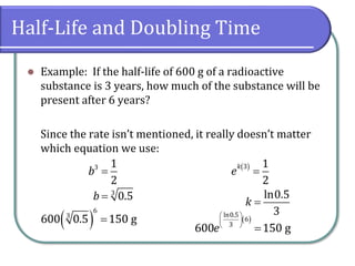 4.6 Exponential Growth and Decay | PDF