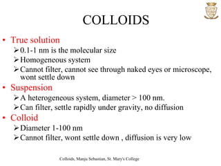 Colloids | PPTX
