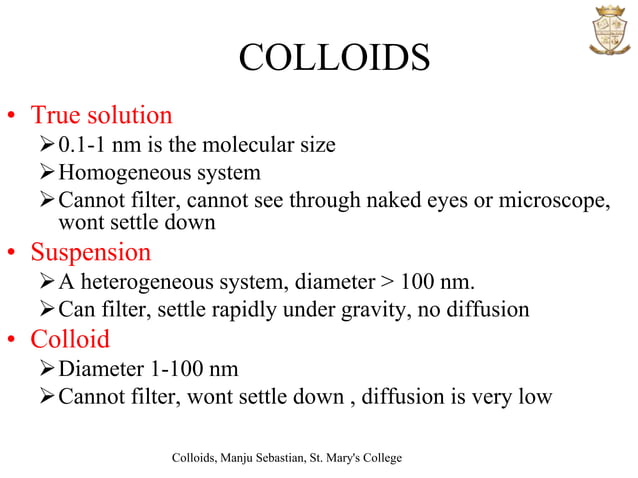 Colloids | PPTX