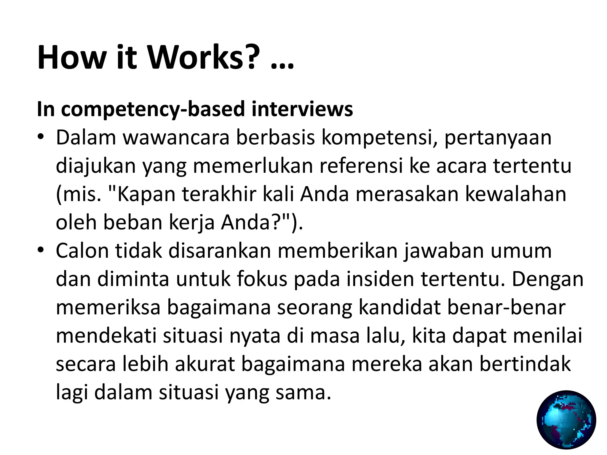 Competency - Based Selection _ Materi Training | PPT