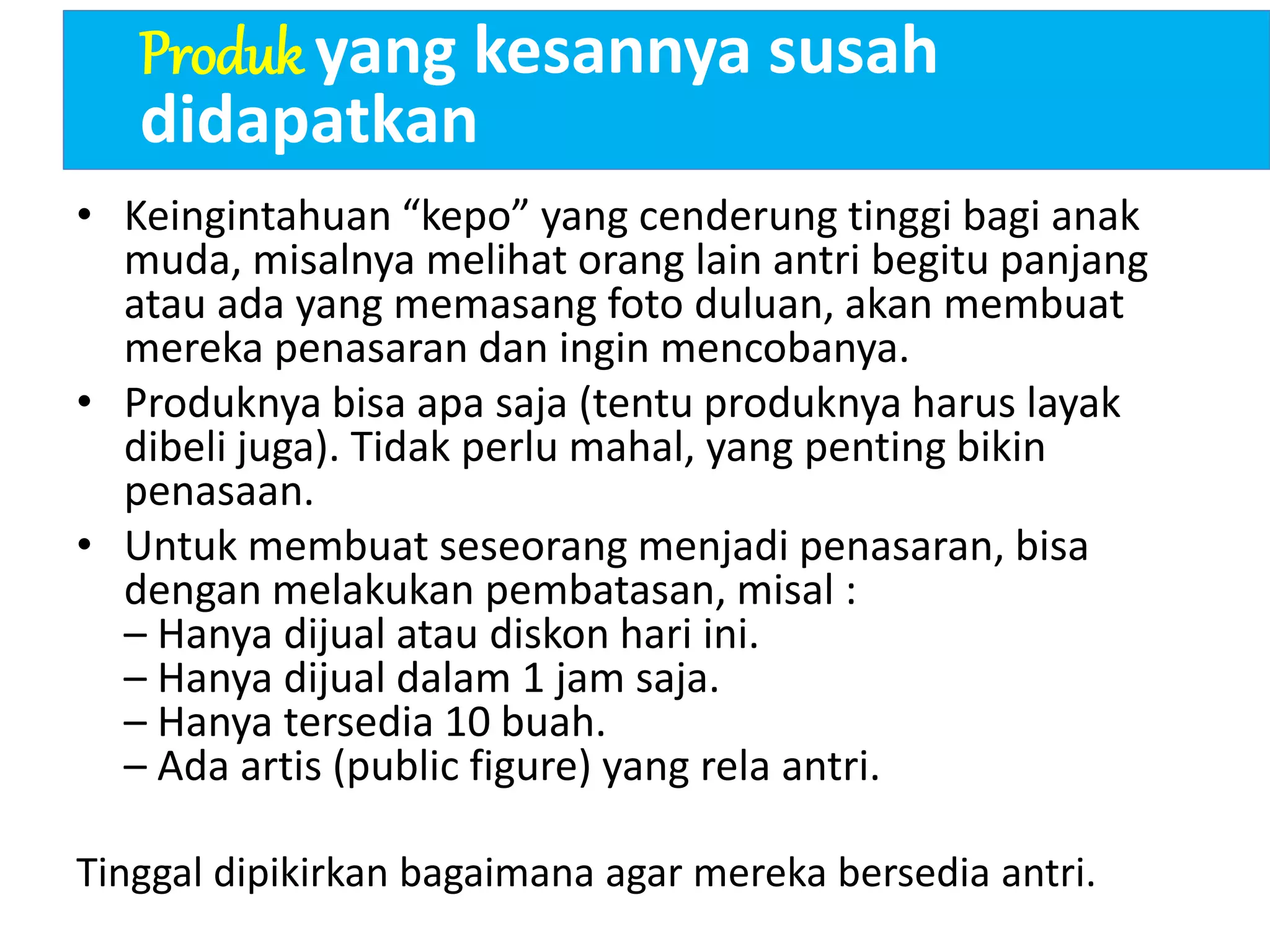 Strategi Optimasi Marketing Mix_dalam "PROJECT FEASIBILITY STUDY" | PPT