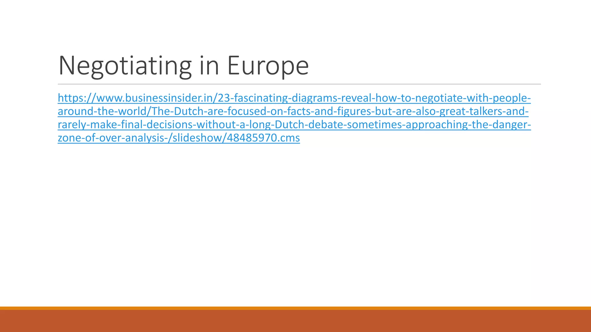 4. negotiation in north america & other parts of world | PPT