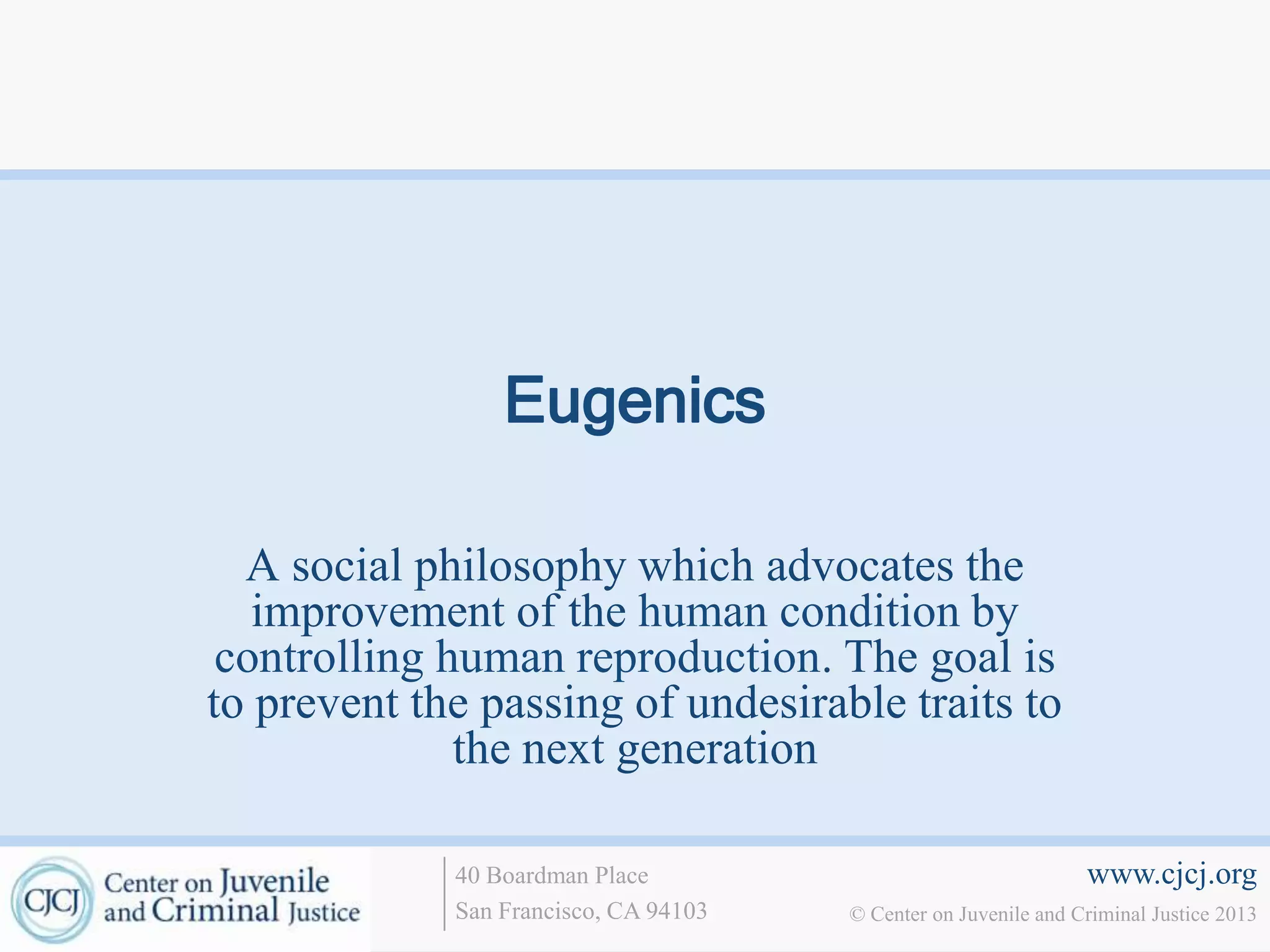 4. 19th century positivism and origins of eugenics | PPTX