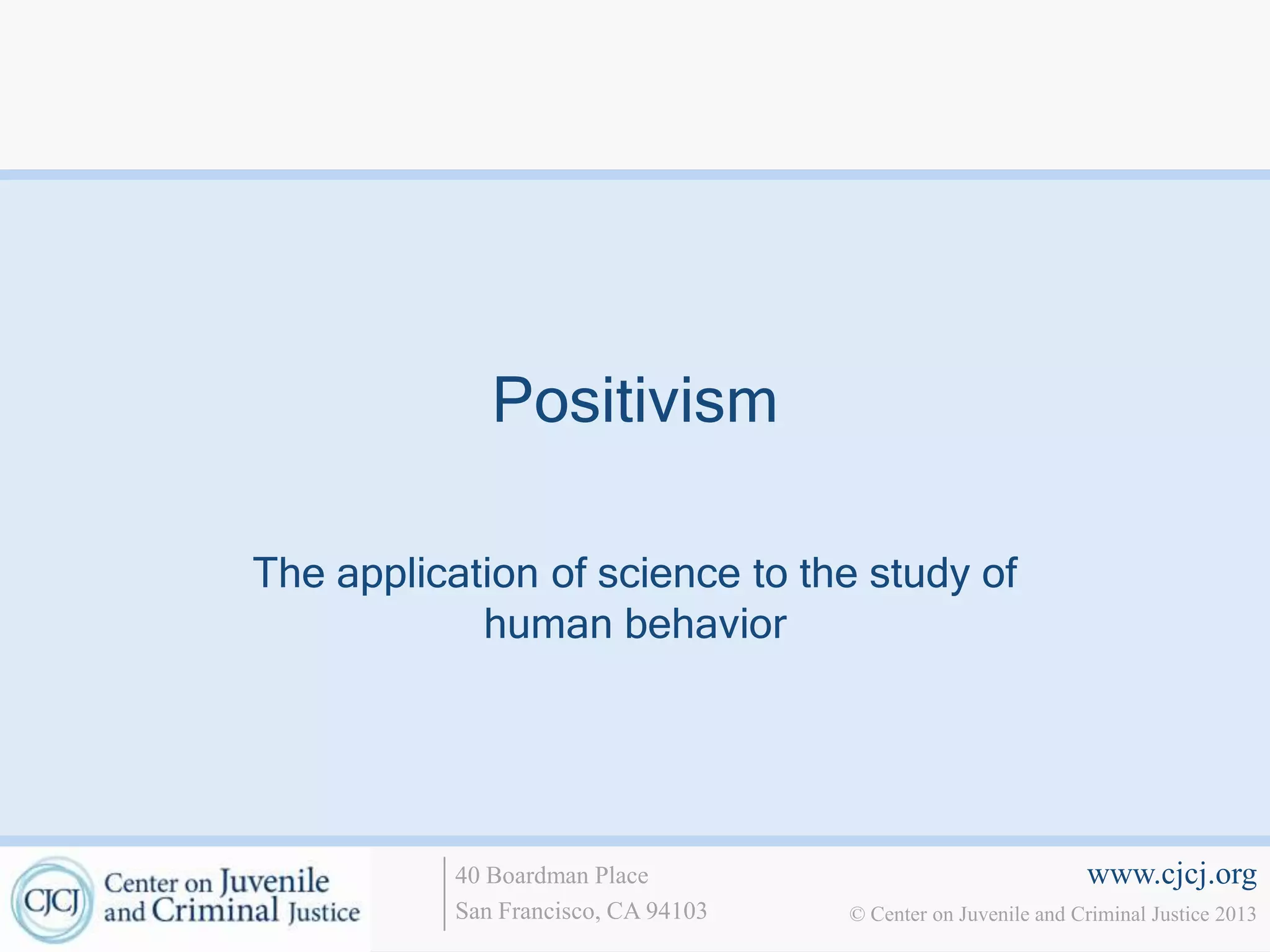 4. 19th century positivism and origins of eugenics | PPT