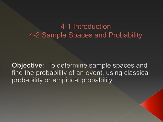 4.1-4.2 Sample Spaces and Probability | PPTX | Physics | Science