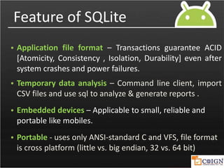 android sqlite | PPTX