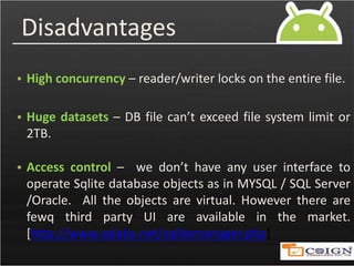 android sqlite | PPTX
